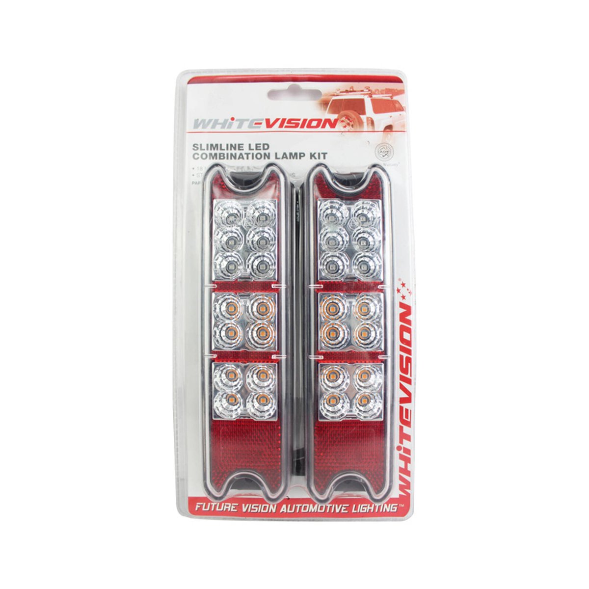 Sunrise White Vision Slimline LED Combination Lamp Kit Multi Volt ...