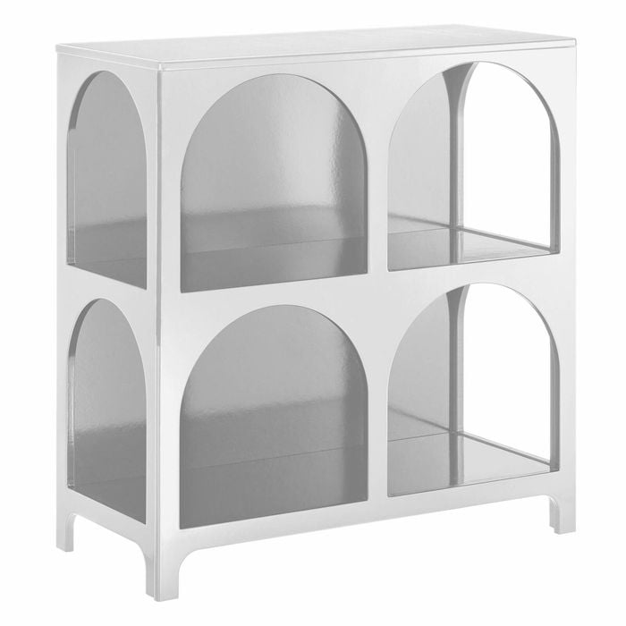 Hope Open Shelf Display Unit 2 x 2 Tier White - Bunnings Australia