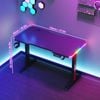 Advwin Electric Standing Desk Gaming Desk RGB LED Height Adjustable ...