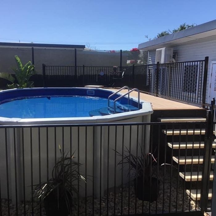 Driclad 4.8m x 3.66m x 1.32m Modular Salt Water Swimming Pool ...