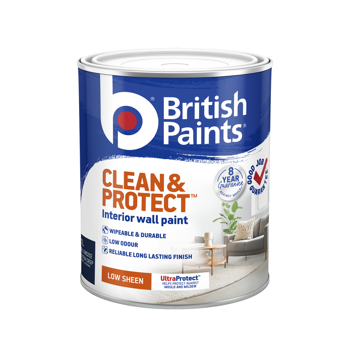 British Paints Extra Deep Low Sheen Clean and Protect Interior Paint ...