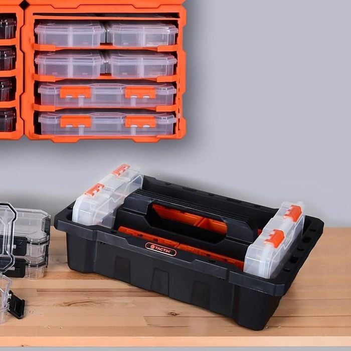 Tactix 13 Compartment Storage Box with Removable Dividers - Bunnings ...