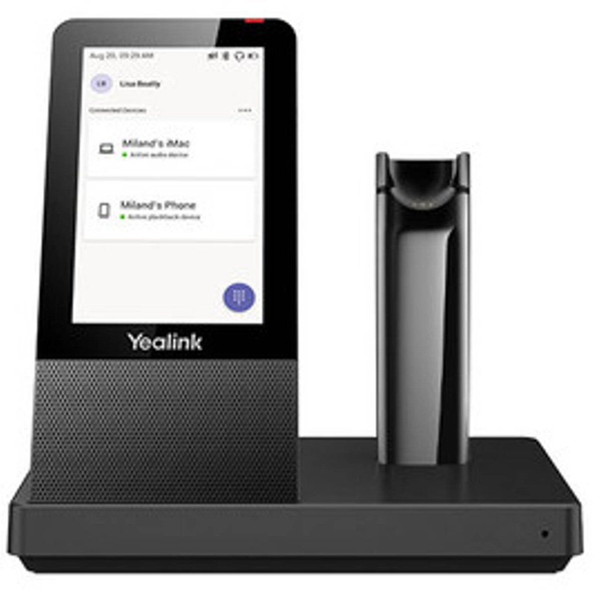 Yealink WHB670 Replacement DECT Base with Touch Screen for WH67 MS and ...