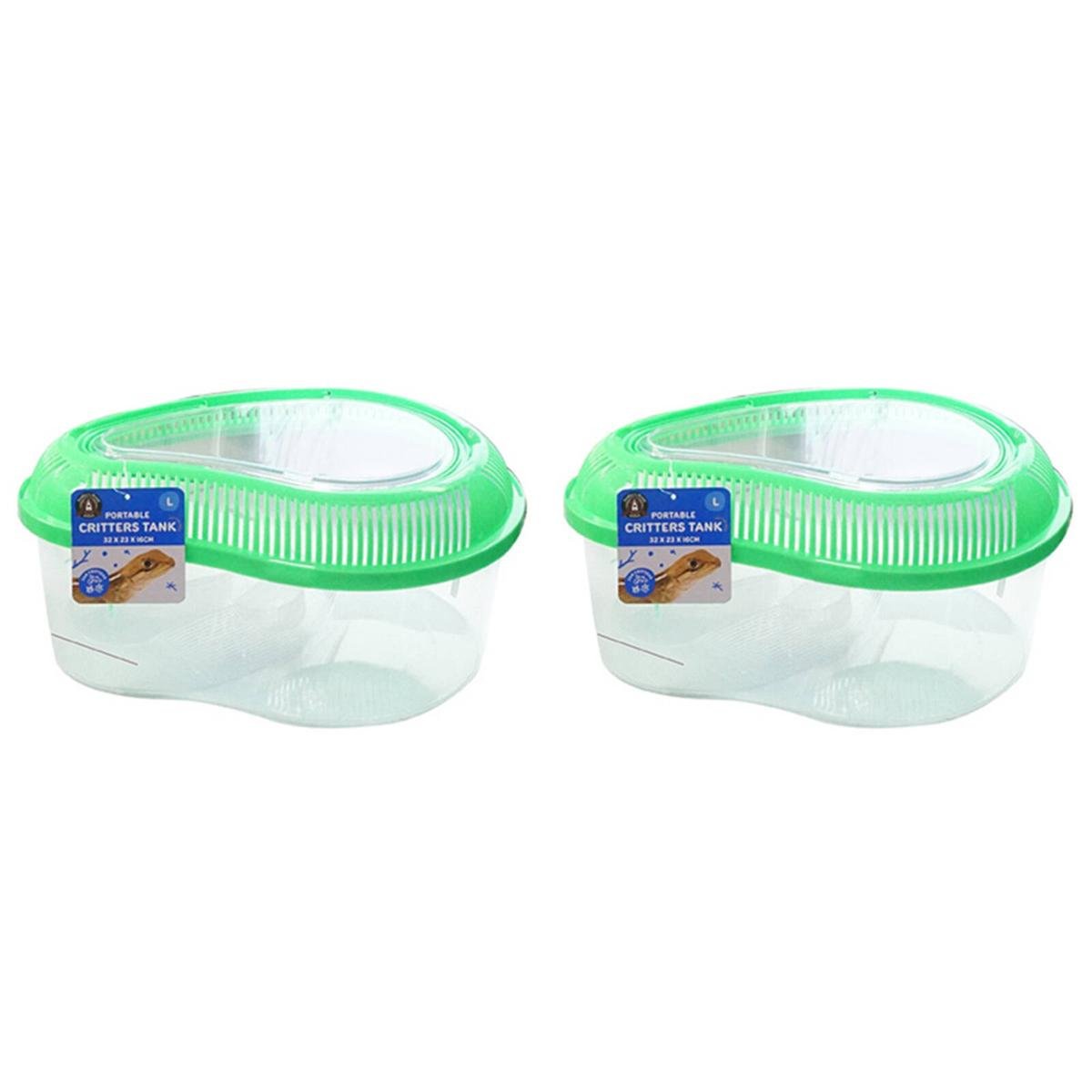 2PK Dudley's World Of Pets Reptile/Critter Tank Large Assorted ...