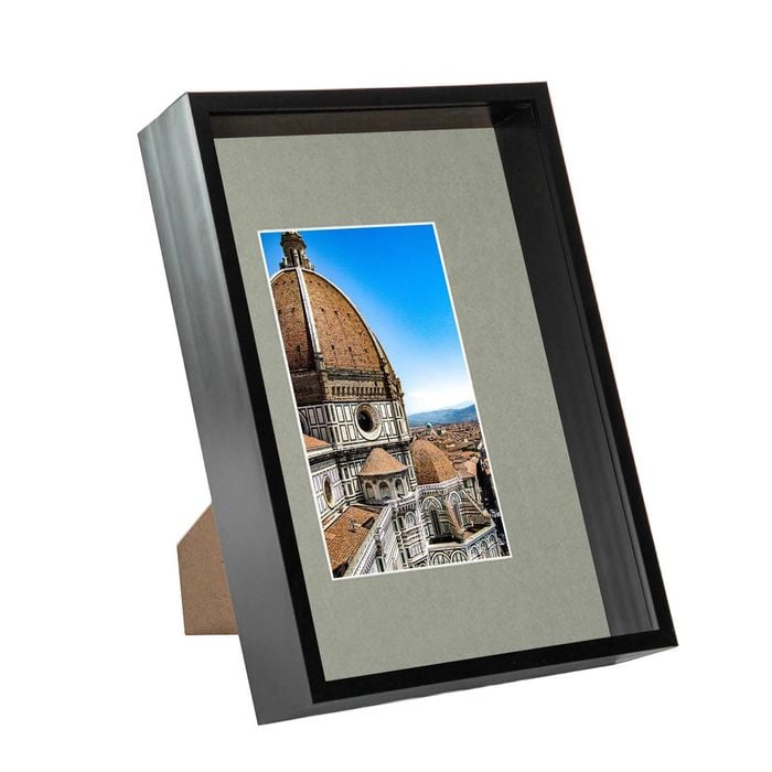 Nicola Spring 3D Deep Box Frame with A5 Mount - A4 (8" x 12") - Black ...