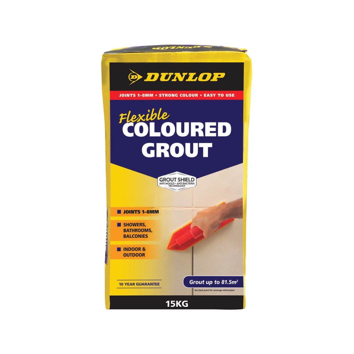 Dunlop 15kg Misty Grey Flexible Coloured Grout - Bunnings Australia