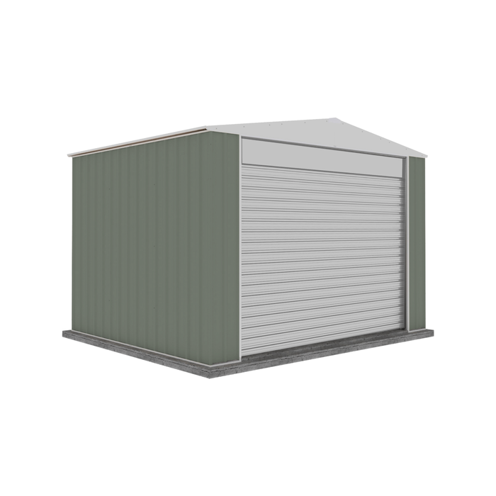 Absco Structures 3.00 x 3.00 x 2.30m Pale Eucalypt with Surfmist Door ...