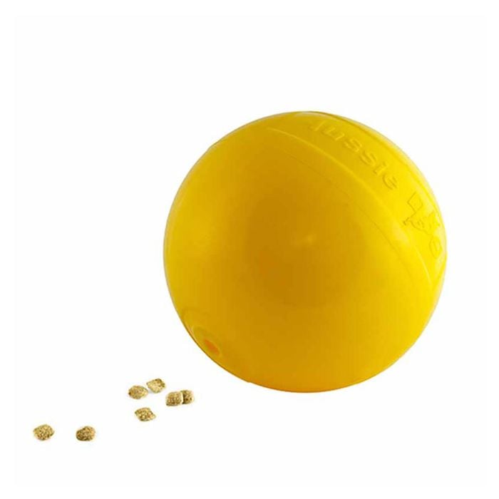 Aussie Dog Products 150mm Tucker Ball Medium - Yellow - Bunnings Australia