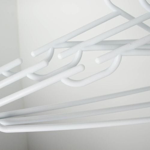 All Set White Plastic Tube Clothes Hangers - 10 Pack - Bunnings Australia