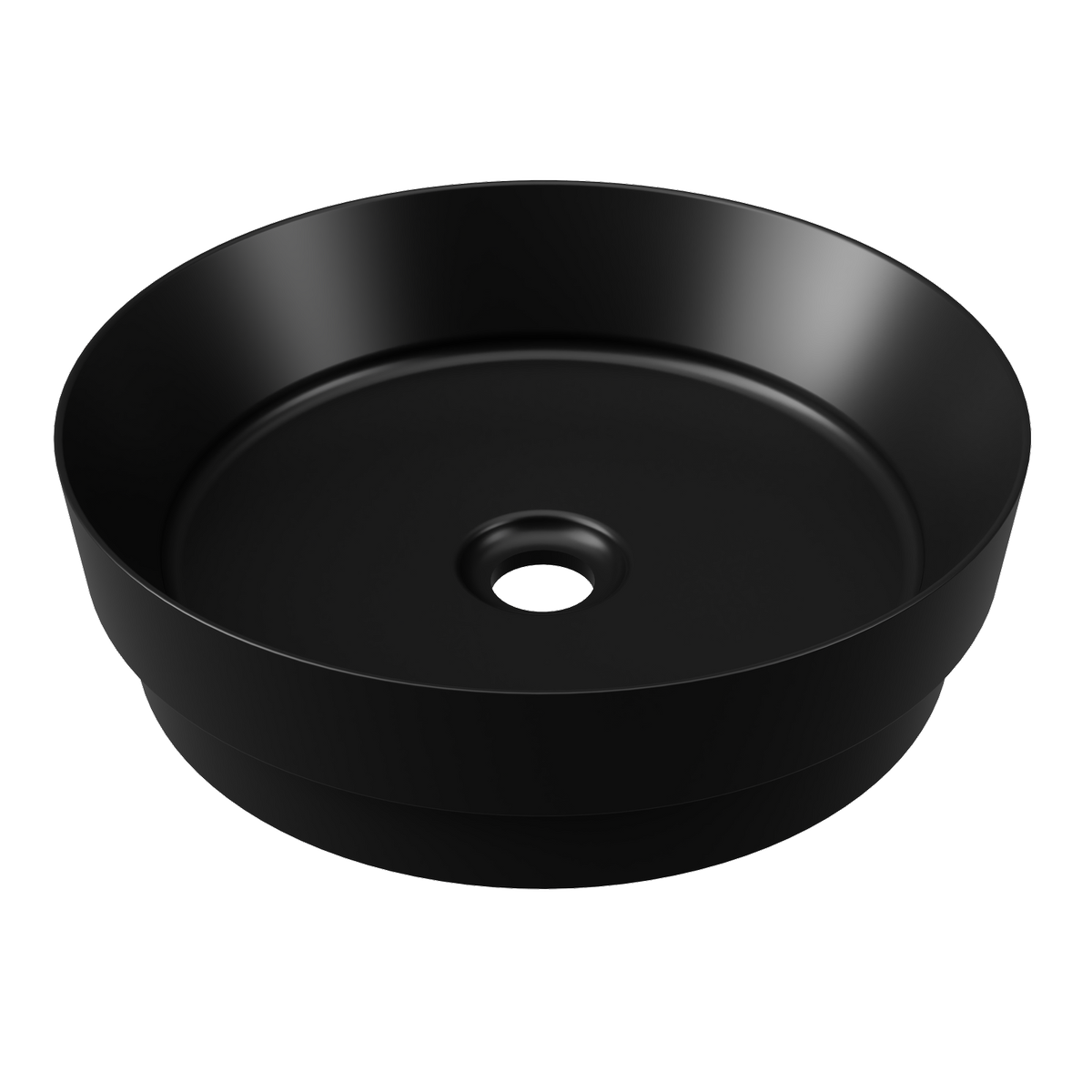 New England Joinery 400mm Black Matt Radius Basin - Black Matt ...