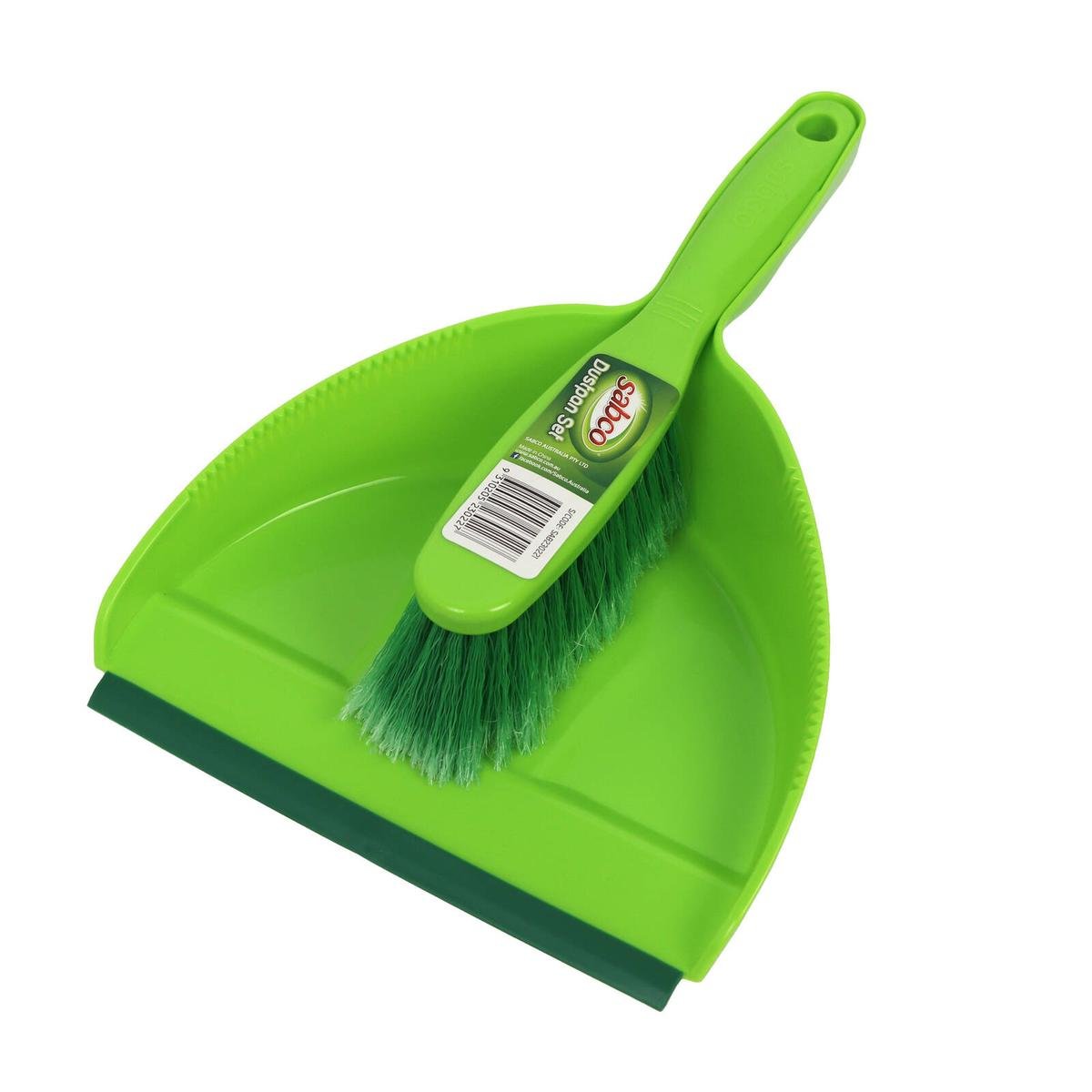Sabco Dustpan & Brush Set Green - Bunnings New Zealand