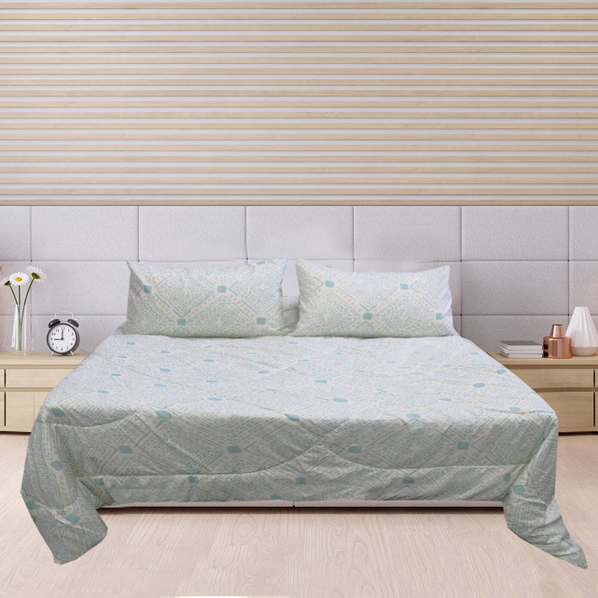 3 Pce Marco Polo Printed Comforter Set King - Bunnings Australia