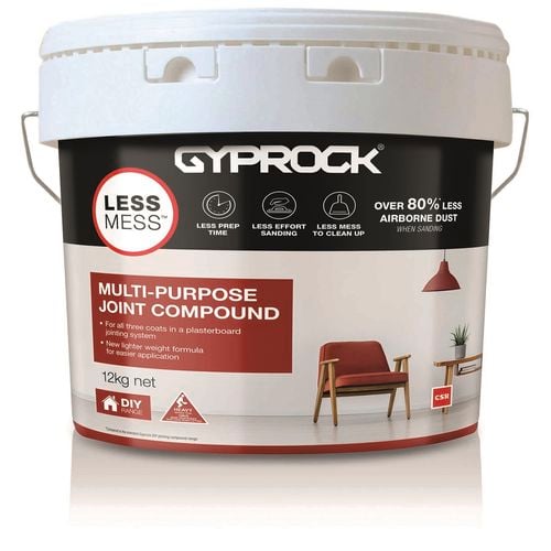 Gyprock CSR 12kg DIY Less Mess Multi Purpose Joint Compound - Bunnings ...