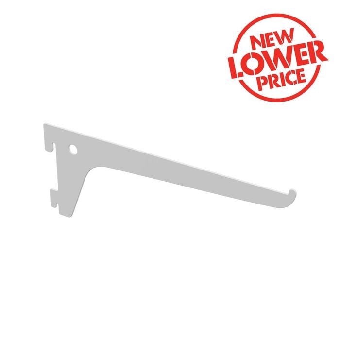 Flexi Storage Home Solutions 200mm White Single Slot Bracket - 200mm ...