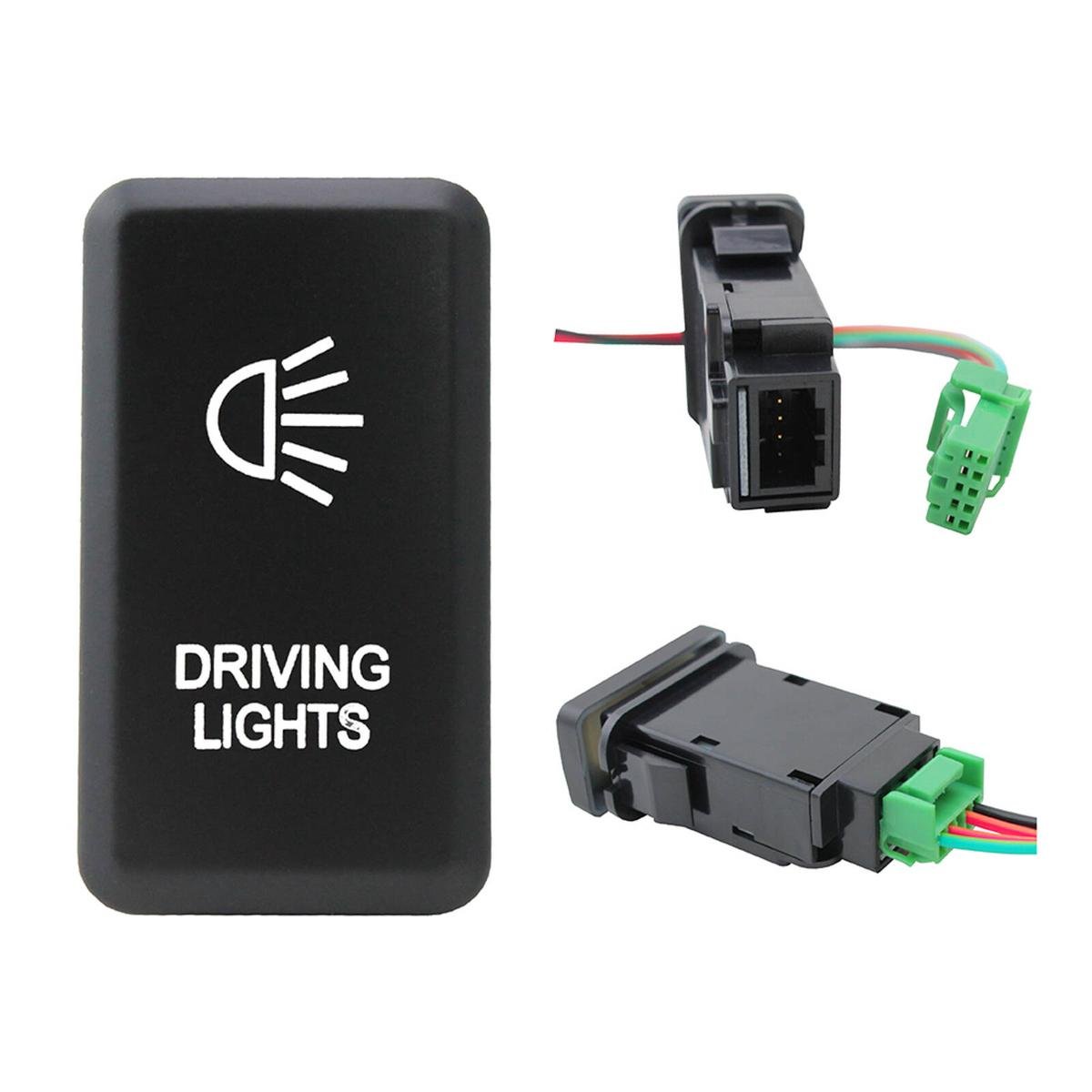 Switch Boss Green LED Push Switch fits Toyota Hilux (2005-2015) 120 ...