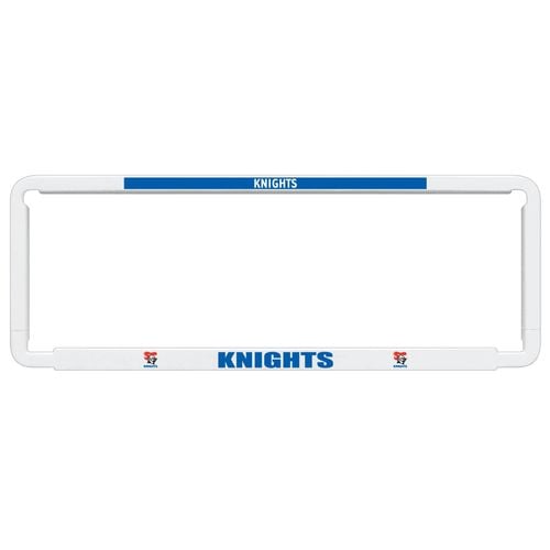 2x OFFICIAL NRL Newcastle Knights Car Number Plate Frame Cover Surround ...