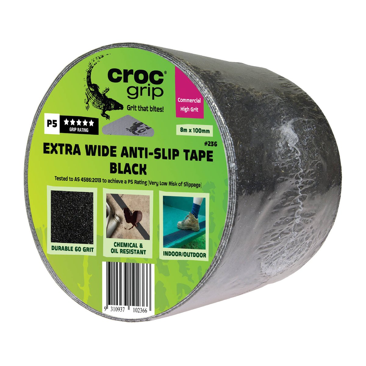 Croc Grip 8m x 100mm Black Anti Slip Tape - Bunnings Australia