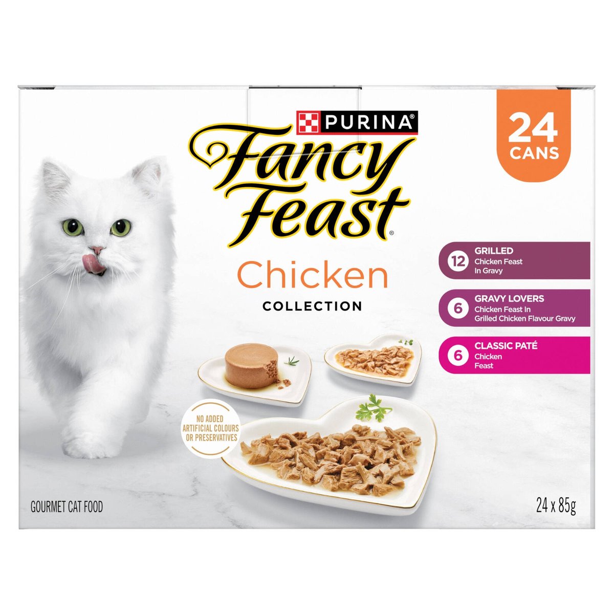 Fancy Feast 85g Chicken Collection Wet Cat Food - 24 Pack - Bunnings ...