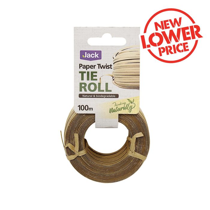 Jack Paper Twist Ties - 100m Roll - Bunnings New Zealand