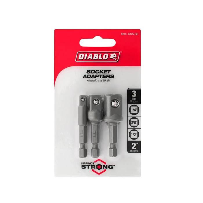 Diablo 3 Piece Socket Adaptor Set - Bunnings Australia