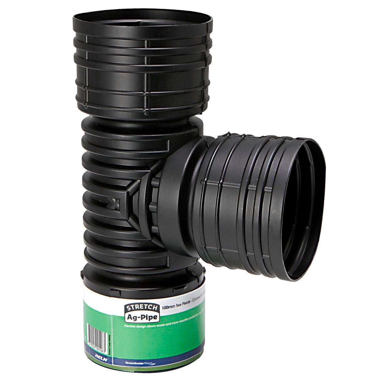 Reln Stretch Ag-Pipe 100mm T-Piece - Bunnings Australia