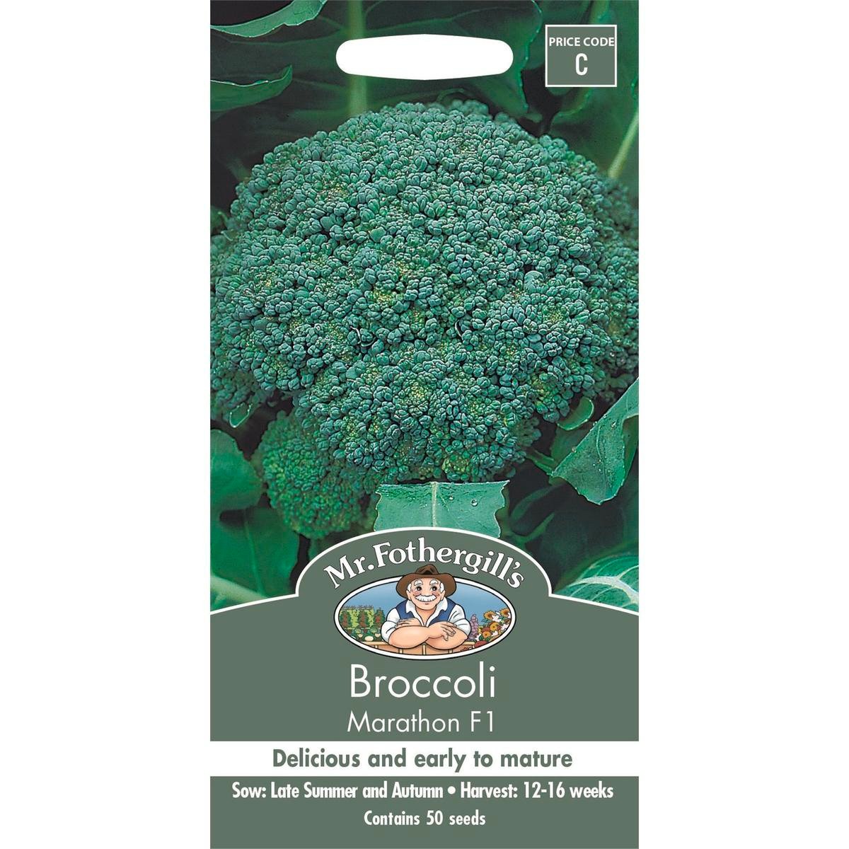 Mr Fothergill's Broccoli Marathon F1 Vegetable Seeds - Bunnings Australia