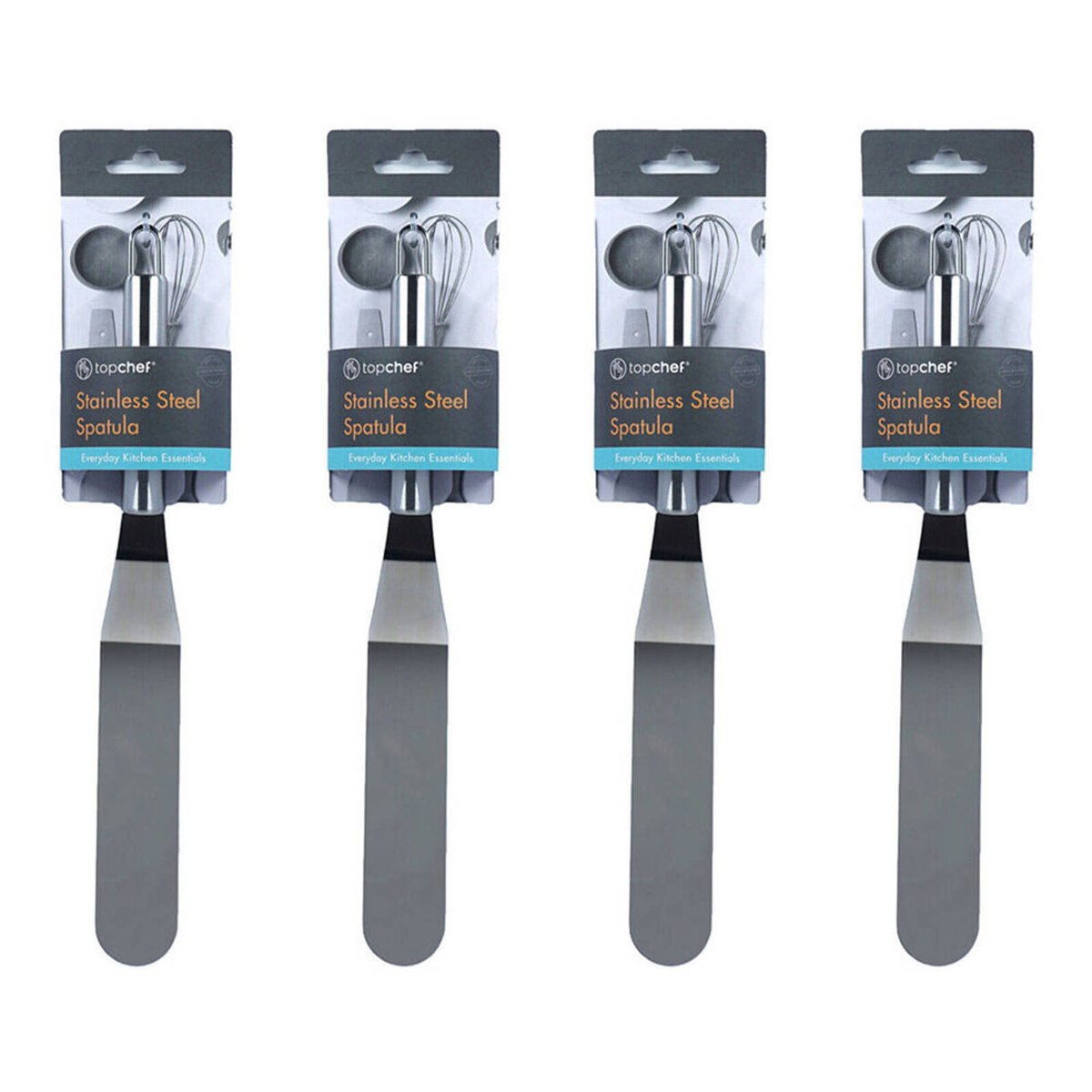 4PK Topchef Stainless Steel Cake Spatula Kitchen Utensil 31cm Silver ...
