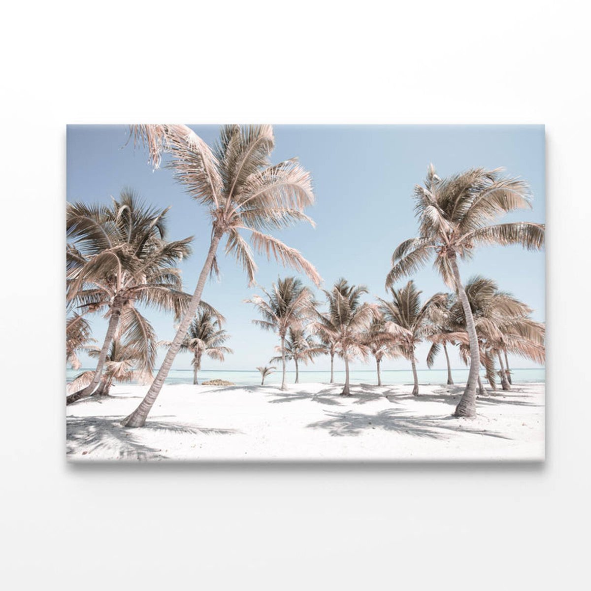 Palm Trees and Sandy Beach Print 100% Australian Made 50 x 40cm ...