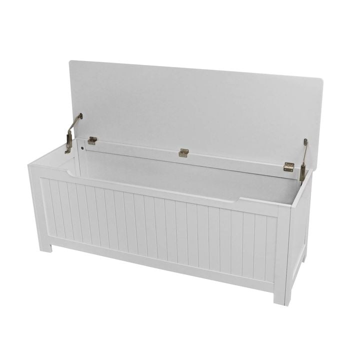Levede Toy Box Levede White Toy Box Storage Cabinet with Kid Safe ...