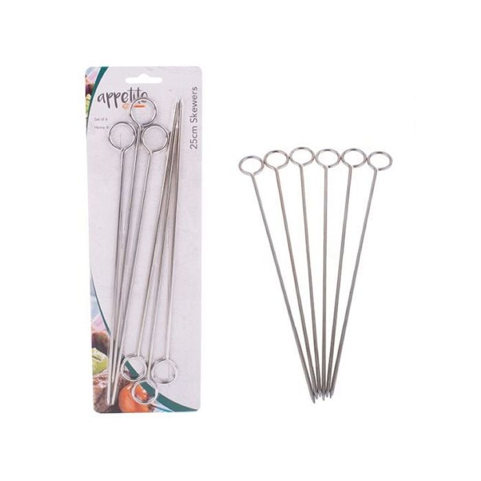Appetito Skewers 25cm Set of 6 - Bunnings Australia