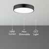 Verve Design 18W 30cm Black Dina CCT LED Ceiling Light - Bunnings Australia