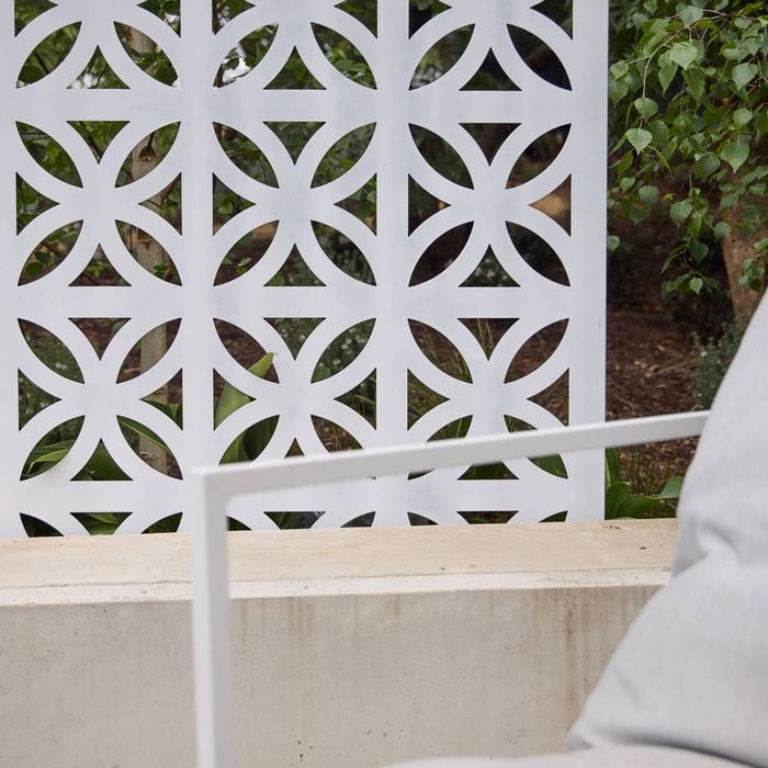 Tuscan Path 900 x 1800mm White Flowers Screen Panel - Bunnings Australia