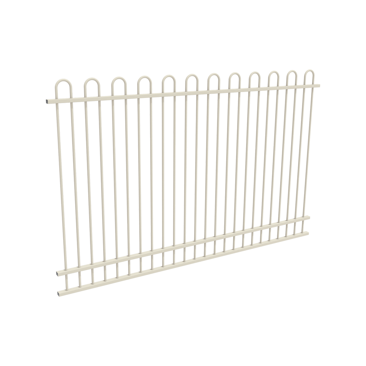 ProtectorAl 2400 x 1500mm Surfmist Aluminium Loop Top Pool Fence Panel ...