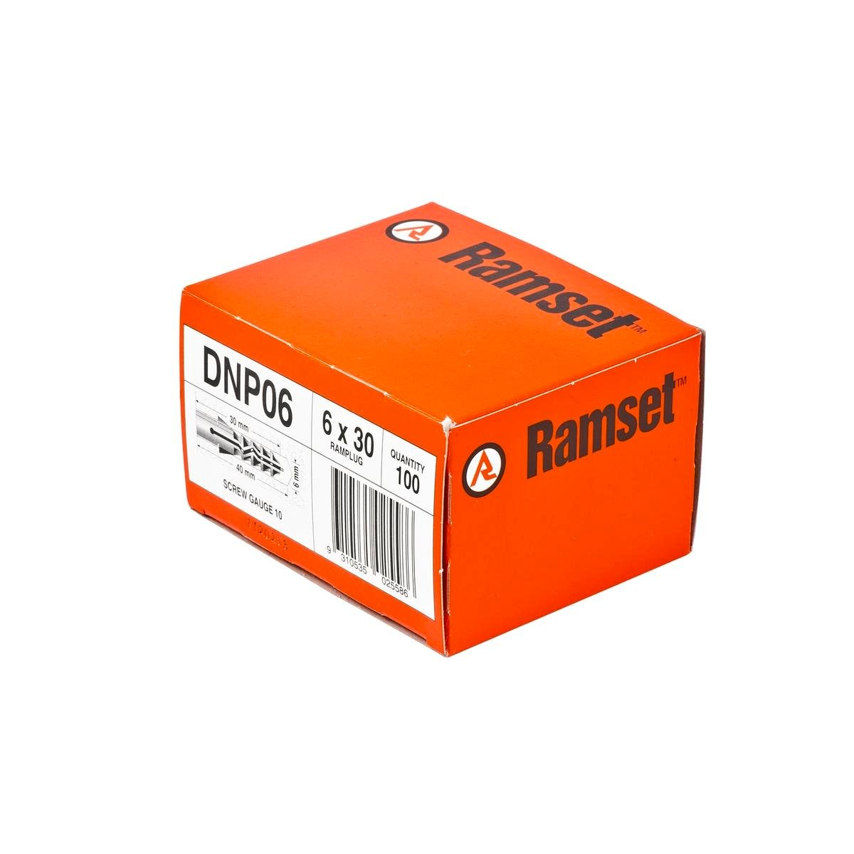 Ramset 6 x 30mm RamPlug - 100 Pack - Bunnings Australia