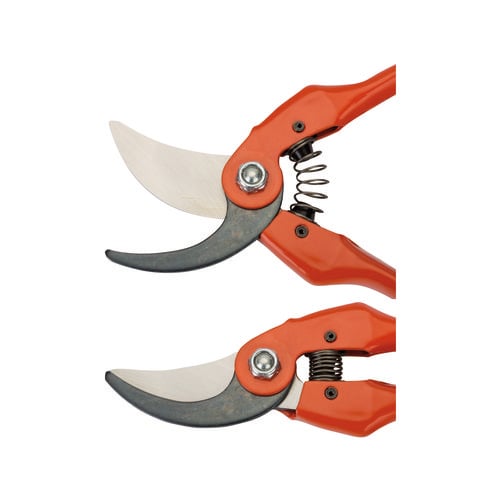 Bahco Bypass Secateurs with Stamped/Pressed Steel Handle and Straight ...