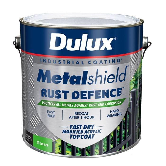 Dulux 4L Black Gloss Metalshield Rust Defence - Bunnings New Zealand