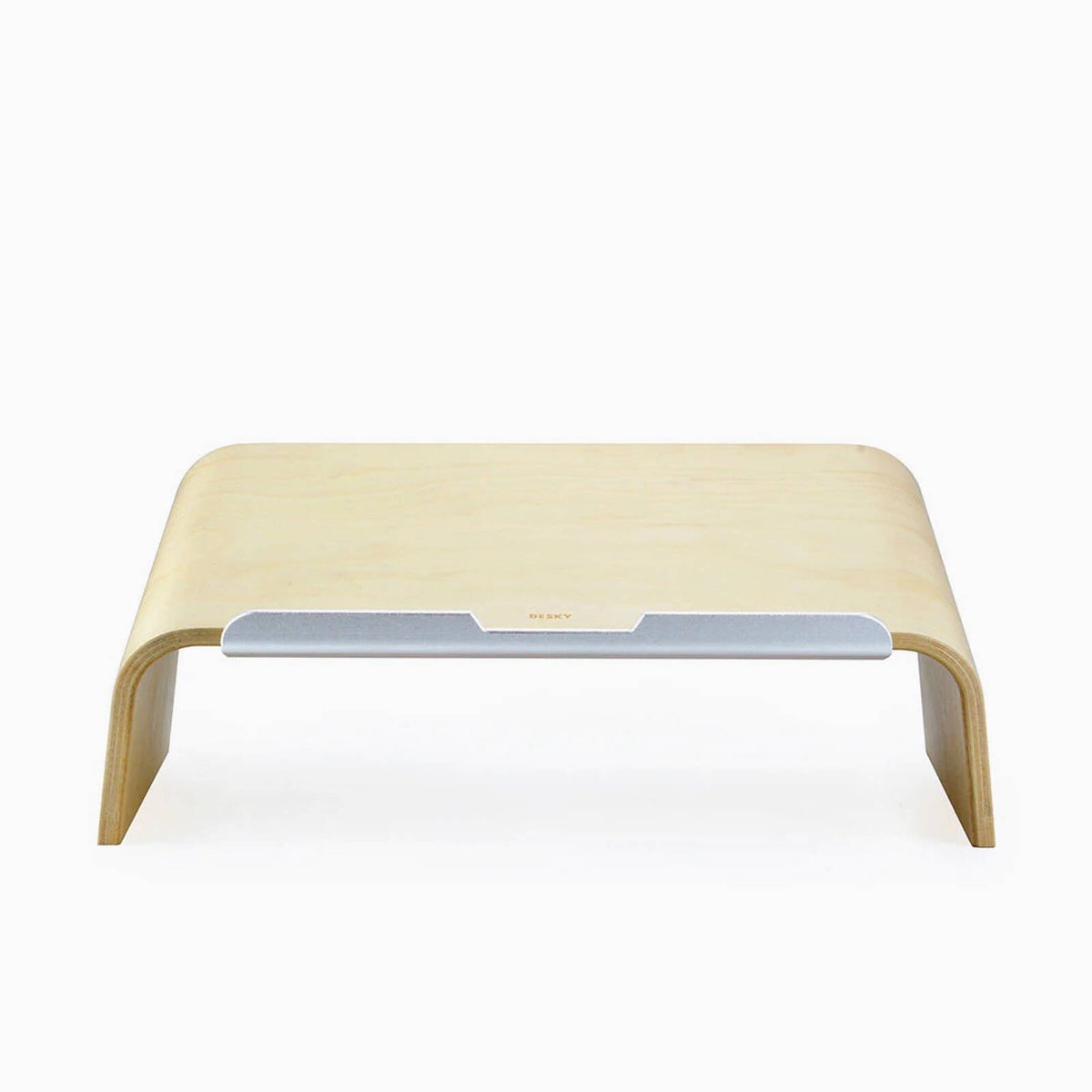 Desky Premium Wooden Laptop Stand - Birch - Bunnings Australia