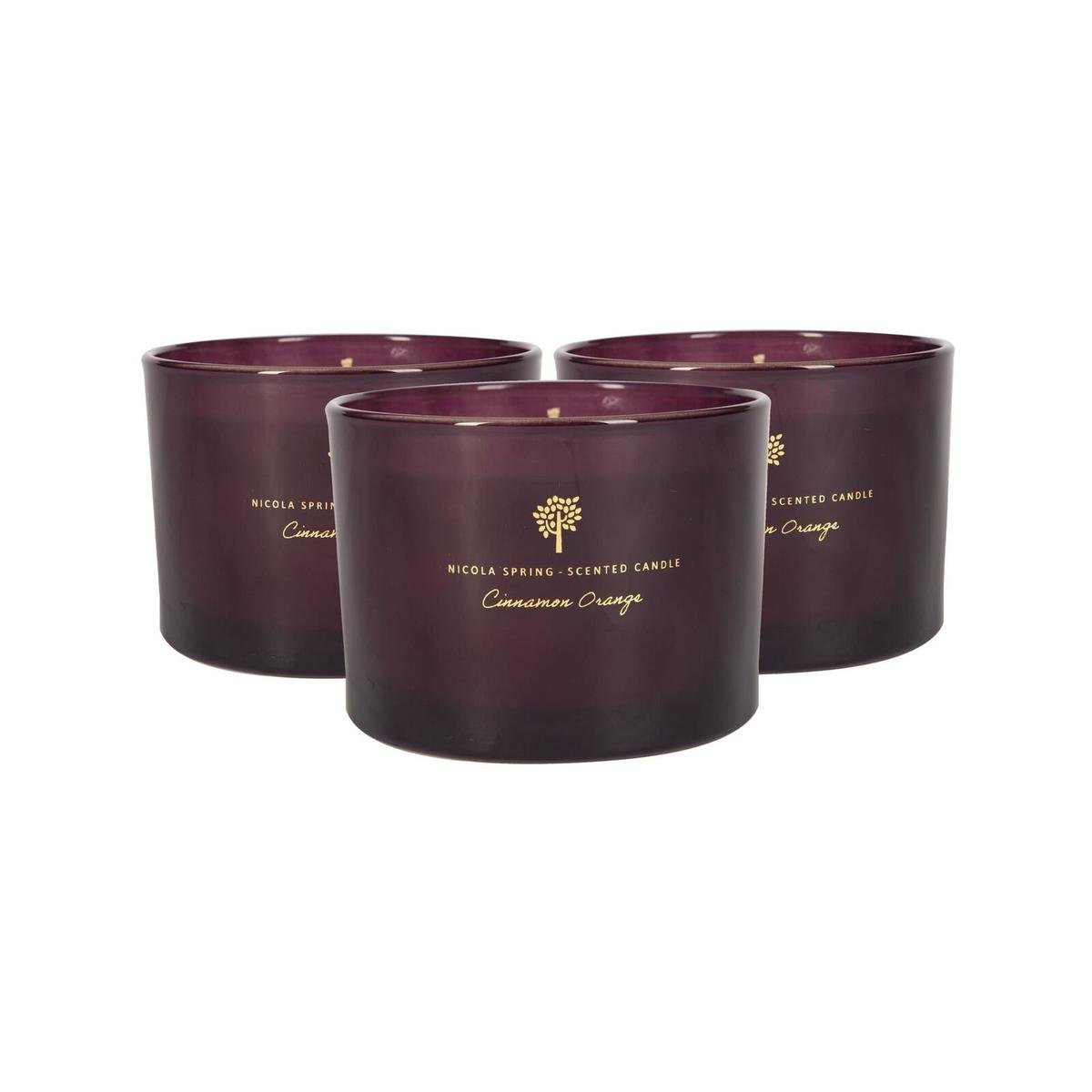 Nicola Spring Scented Soy Wax Candles - 350g - Cinnamon Orange - Pack ...