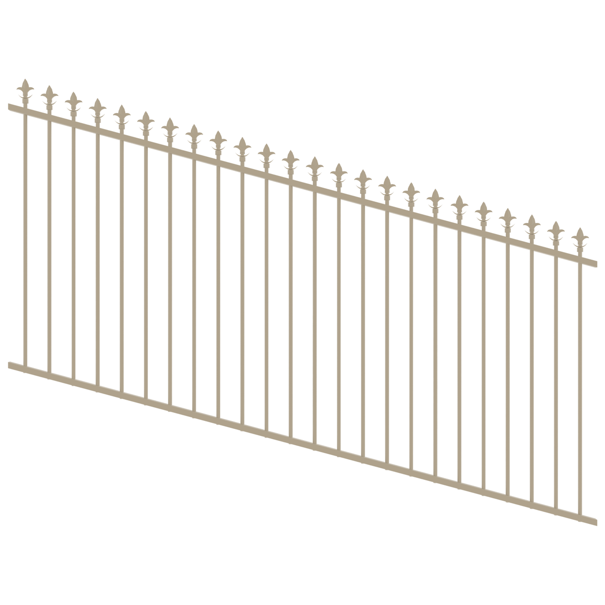 ProtectorAl 1201-2400W x 1200H Paperbark Spear Top Pool Fence Panel ...