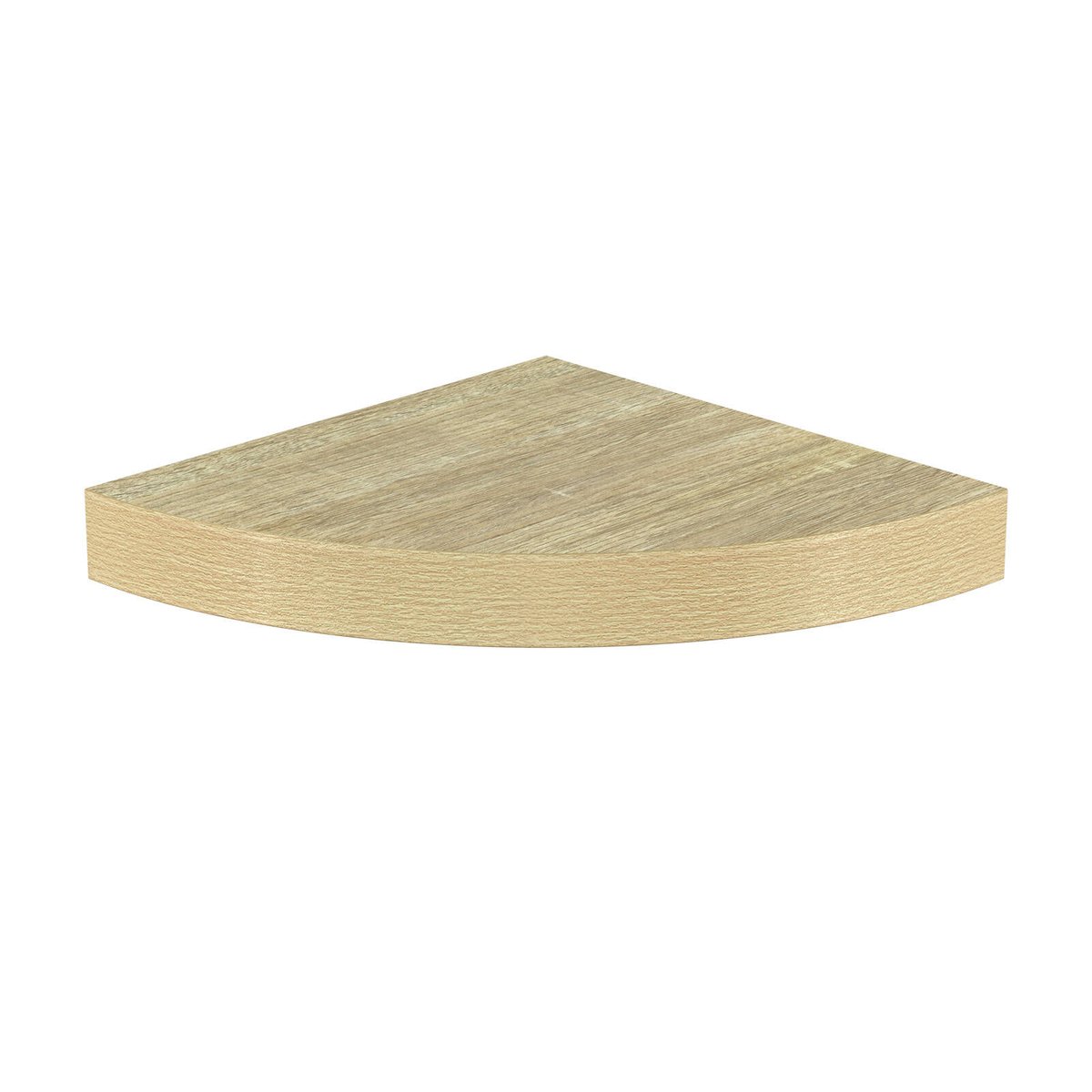 Flexi Storage Decorative Shelving Oak Rounded Corner Floating Shelf ...