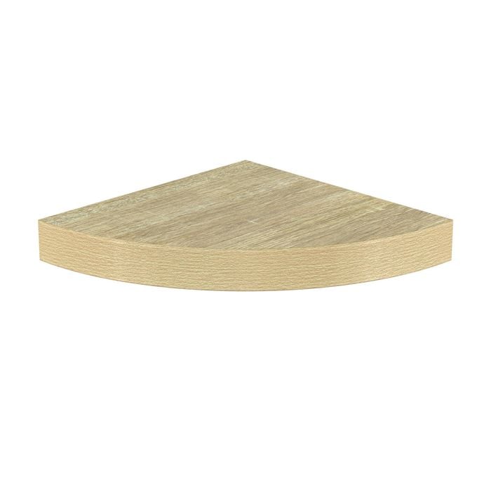 Flexi Storage Decorative Shelving Oak Rounded Corner Floating Shelf ...