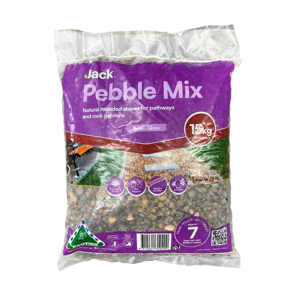 Jack 15kg 8-12mm Fine Decorative Pebble - Bunnings New Zealand