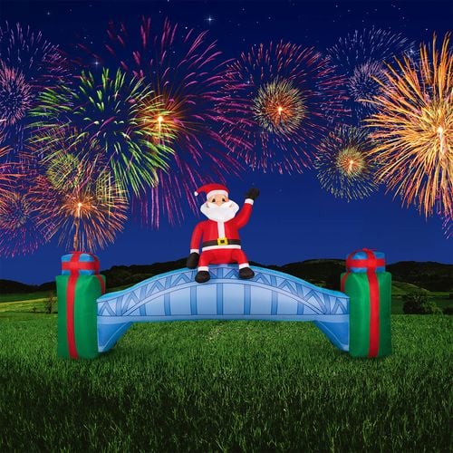 Lytworx Festive Inflatable Sydney Santa On Bridge - Bunnings Australia