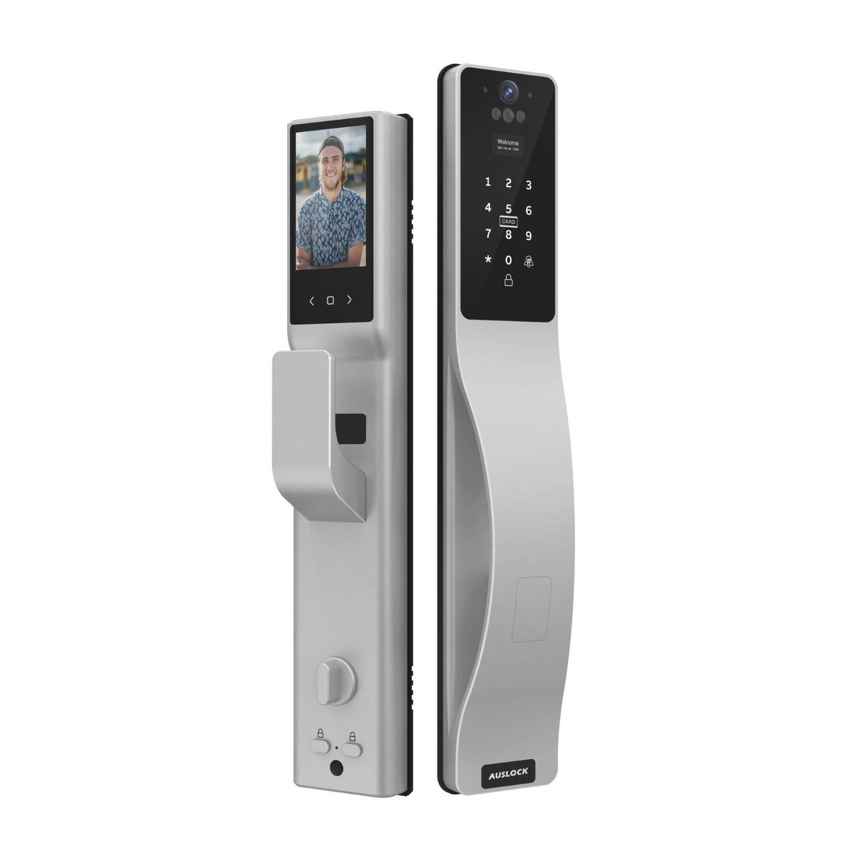 Auslock Silver Space Alloy Smart Push/Pull - Bunnings Australia