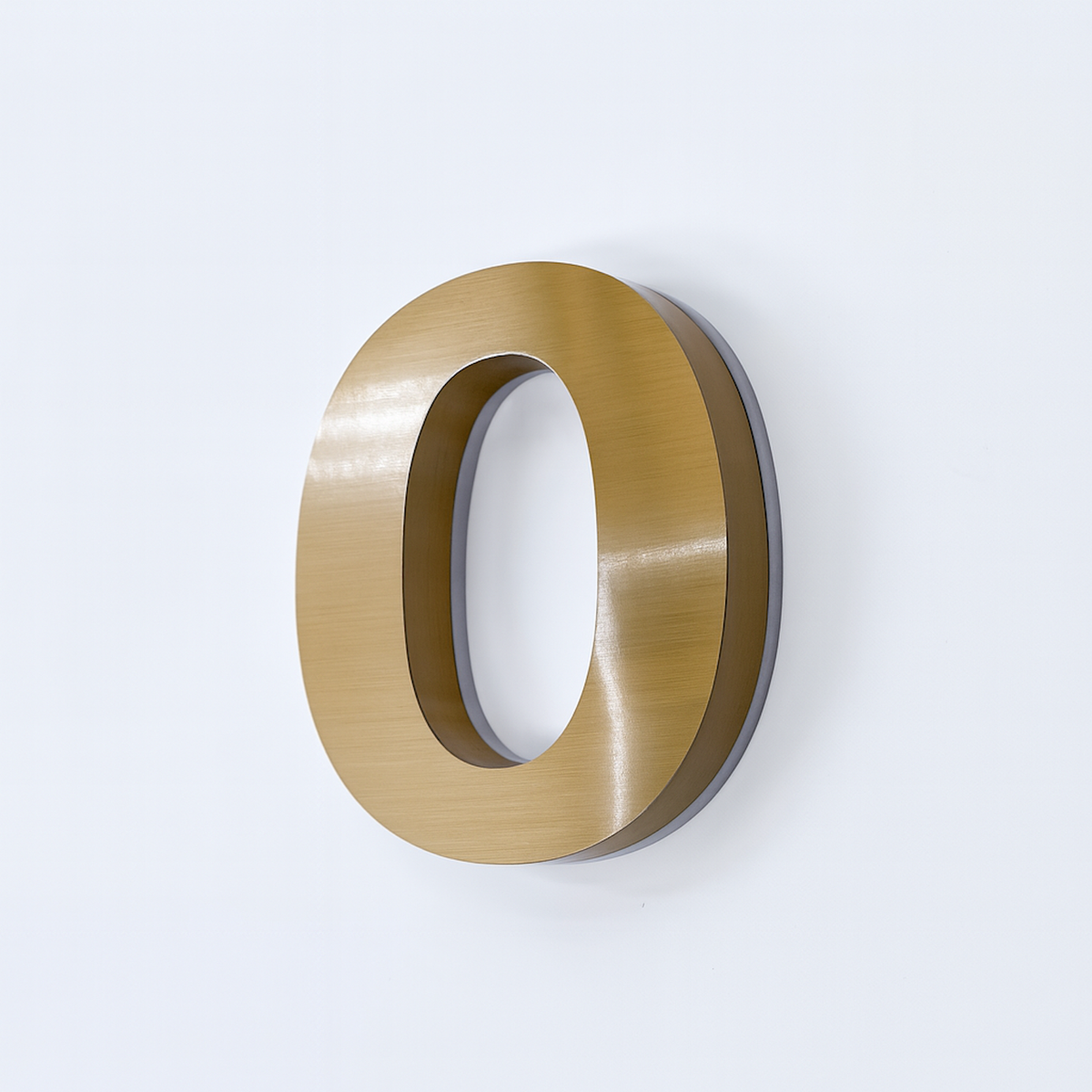 Chrome LED House Number Backlit 200mmH - Bunnings Australia