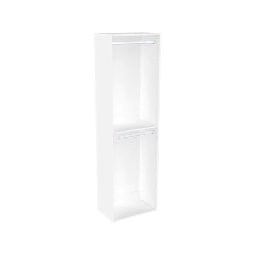 Lugna 2048 x 750 x 380mm White Double Hang Robe Insert - Bunnings Australia