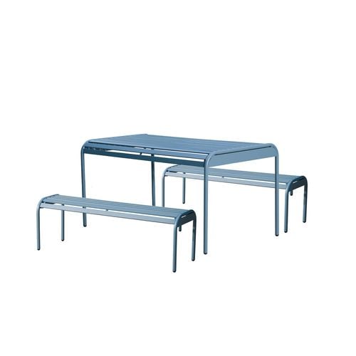 Marquee 3 Piece Bench Setting - Blue Shadow - Bunnings New Zealand