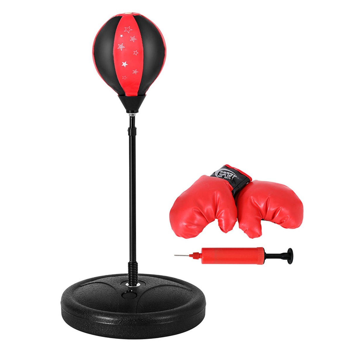 Everfit Boxing Bag Stand Set Punching Bag Gloves with Pump Height ...