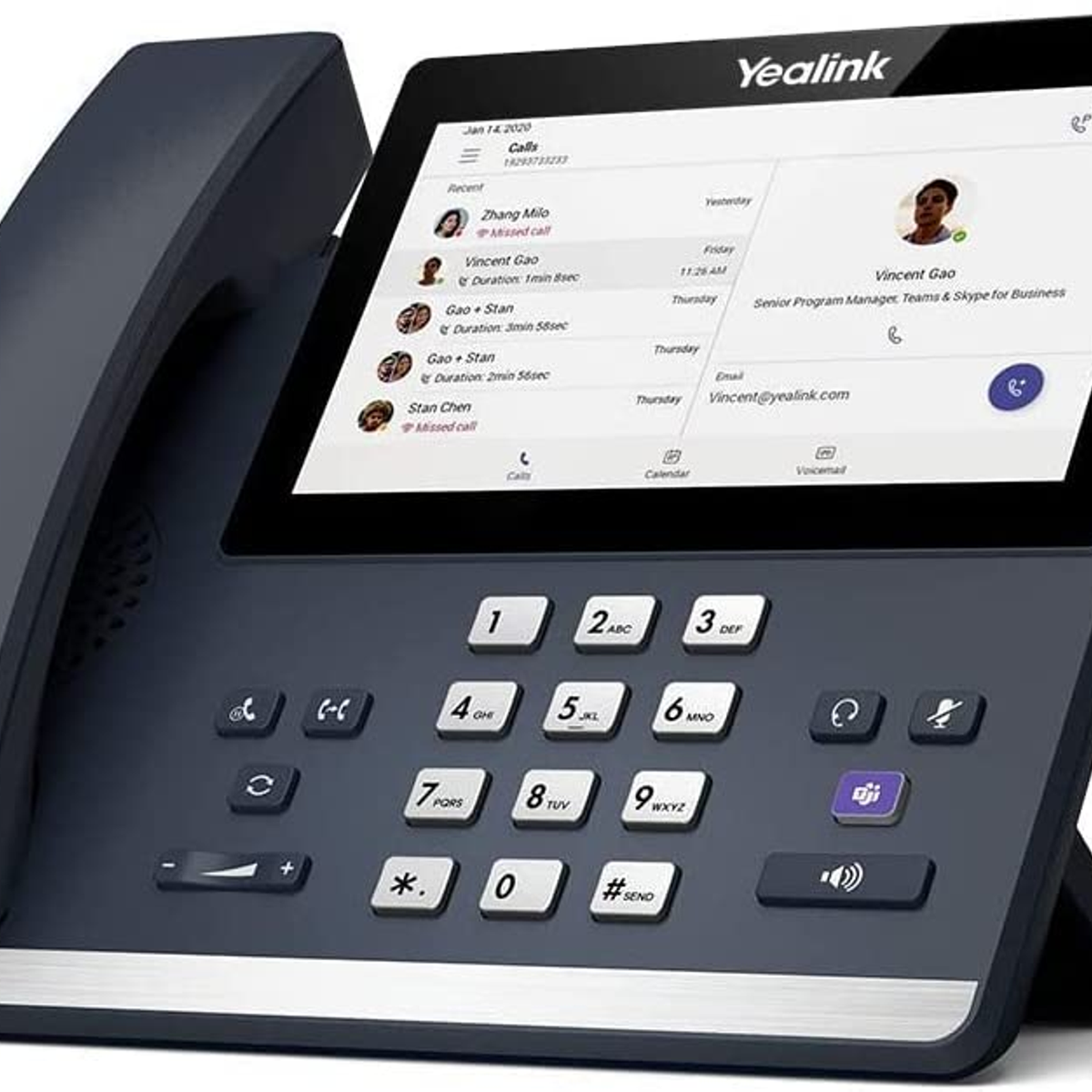Yealink MP56 Microsoft IP Phone - Black/Grey - Bunnings Australia