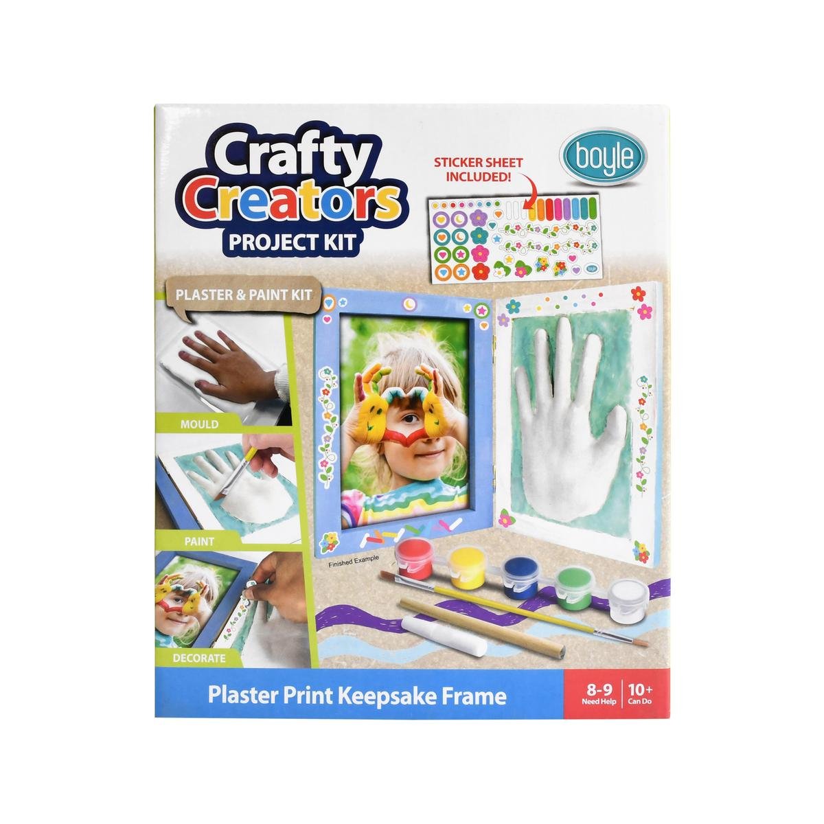 Boyle Crafty Creators Plaster Print Keepsake Frame Project Kit ...